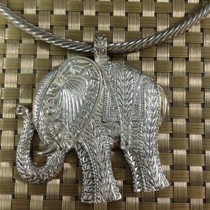 Jewelry | Huge Statement Elephant Trunk Raised Good Luck | Poshmark